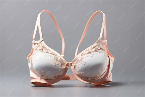 Female Bra With Lace Isolated On White Background Premium Ai Generated Vector
