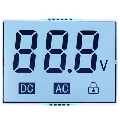 Segment LCD Display Digit Digits Segments LCD Monochrome LCD Display LCD Numeric