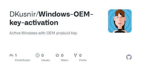 GitHub DKusnir Windows OEM Key Activation Active Windows With OEM Product Key