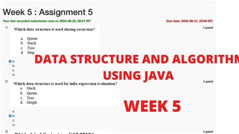 Data Structure And Algorithms Using Java Assignment 5 100