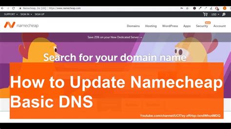 How To Change Basic DNS In NameCheap YouTube