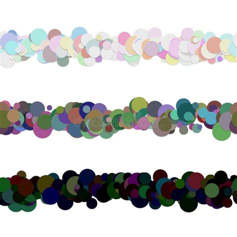 Repeatable Dot Pattern Paragraph Divider Line Design Set Vector Graphic Decoration Elements