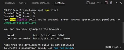 Vscode运行react程序vscode运行react项目 Csdn博客