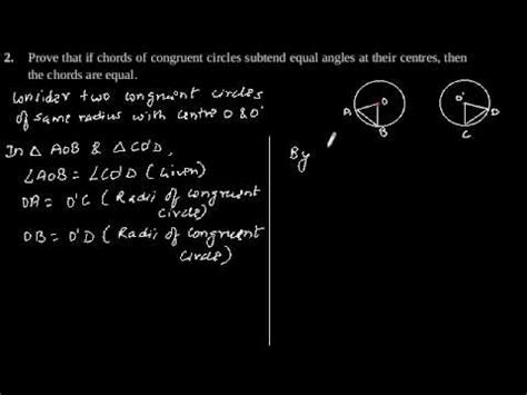CBSE Class Maths NCERT Solution Circles Exercise Problem YouTube