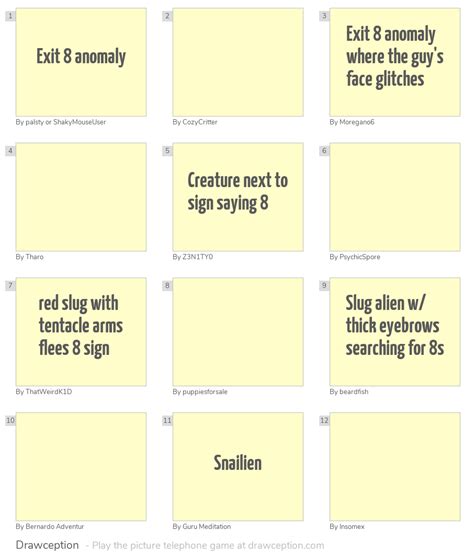 Exit 8 Anomaly Drawception