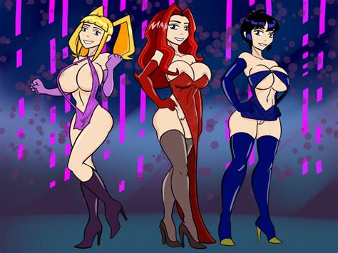 Rule 34 3 Way Slut Squad 3girls Athletic Athletic Female Big Breasts Black Hair Blonde Hair