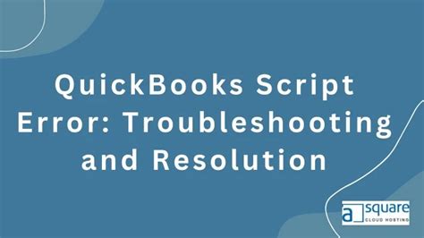 Ppt Fixing Script Error Quickbooks Step By Step Solutions Powerpoint