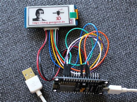 esp8266 E Paper Display mal ganz einfach Künstliche Intelligenz 3D Druck Open Source und Linux