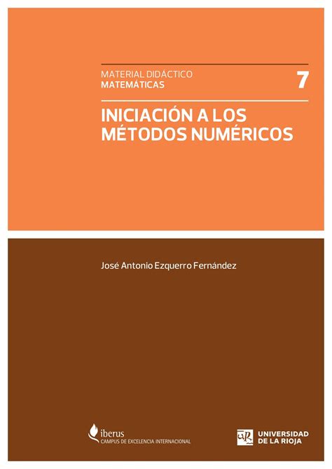 Iniciacion A Los Metodos Numericos Ciencia Solar Literatura Científica Página 1 150