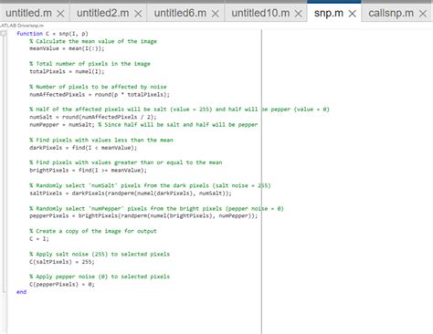 Adding Salt And Pepper Noise In Images Using Matlab By Rooman Abdul Latif Medium