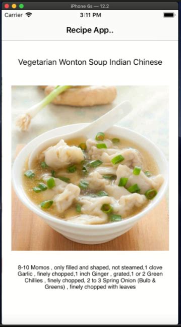 GitHub JinalGangani RecipeApp TableView