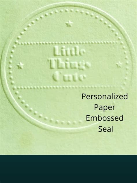 Custom Paper Embosser Stamp Artangle90