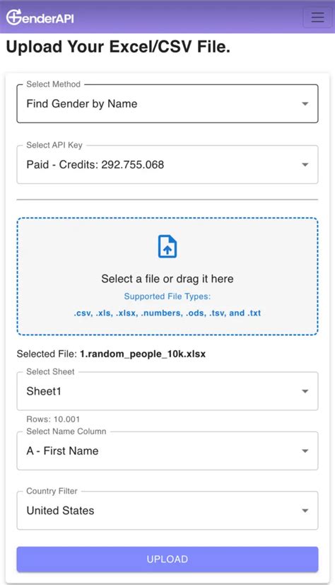 Určování Pohlaví Jmen V Excelu A Csv Pomocí Genderapi