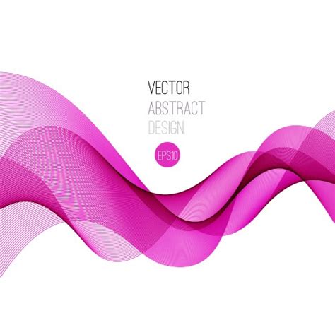 Abstract Red Color Wave Design Element Royalty Free Vector