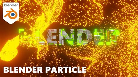 blender text particle animation blender tutorial youtube