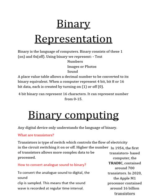 Binary Representation Pdf Ip Address Character Encoding
