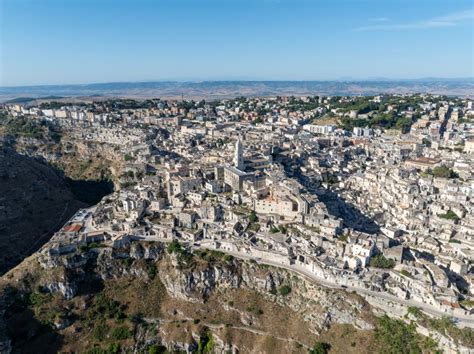 Aerial View Sassi Di Matera Italy Stock Image Image Of Church