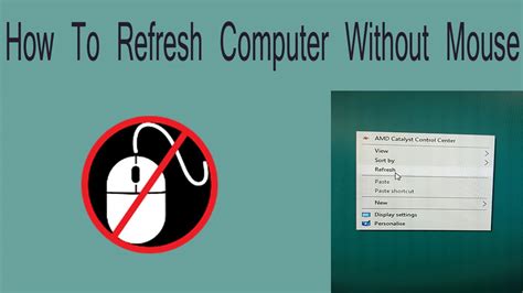 How To Refresh Screen Without Mouse Fixed Mouse Keyboard Refresh Pc YouTube