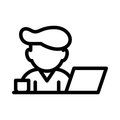 Vector Freelancer For Current Era Profession Freelancer Icon Suitable