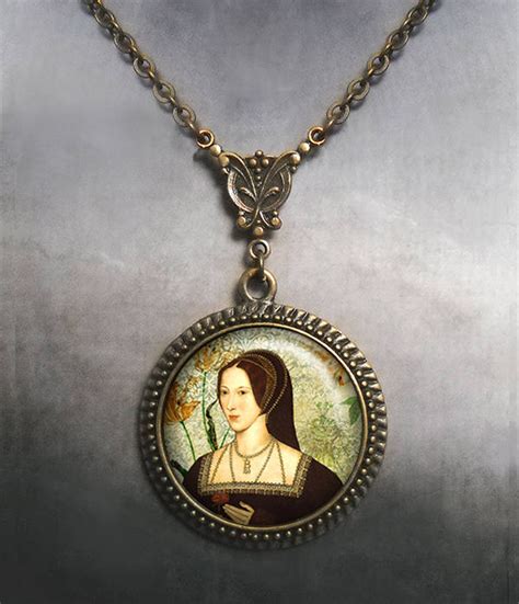 Anne Boleyn Necklace Anne Boleyn Jewelry Tudor Rose Necklace Etsy