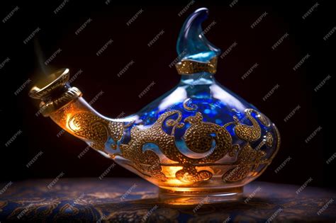 지니 요술램프 Ai 생성 프리미엄 사진