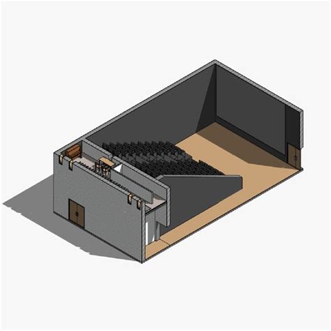 Cinema Hall Or Movie Theater Revit Model 3d Model Turbosquid 2017862