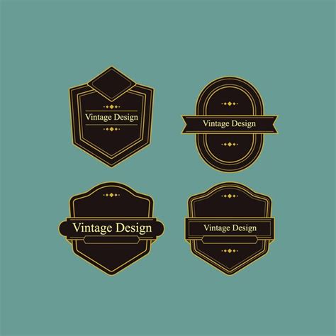 프리미엄 라벨 제품의 빈티지 디자인 프리미엄 벡터