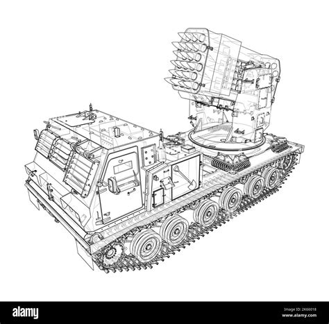 Military Track Missle System Vector Stock Vector Image And Art Alamy