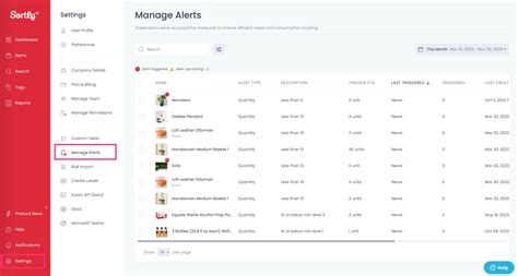 Manage Alerts Sortly Help Center