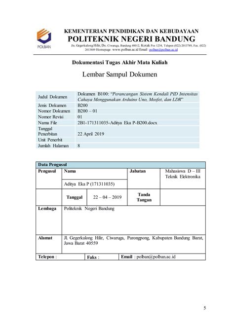 Perancangan Sistem Kendali Pid Intensitas Cahaya Dengan Arduino Uno Mosfet Dan Ldr Pdf