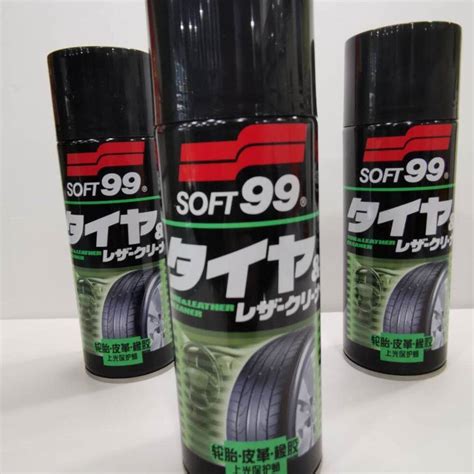Soft99 / Soft 99 Leather / Rubber / Tire Spray Wax 420ml