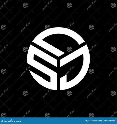 Lsj Letter Logo Design On Black Background Lsj Creative Initials Letter Logo Concept Lsj