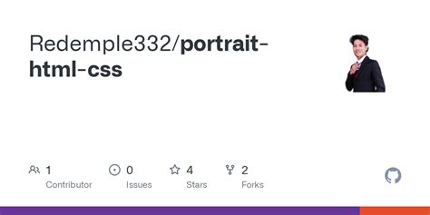 Portrait Html Css Index Html At Main Redemple Portrait Html Css GitHub