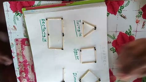 Shapes Activity With Matchstick YouTube
