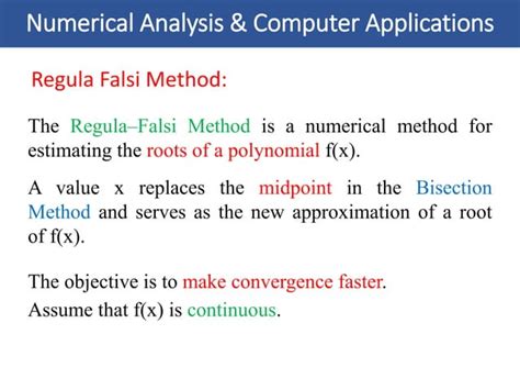Naca Regula Falsi Method Ppt