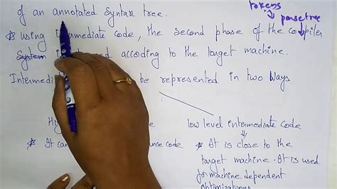 Intermediate Code Generation Compiler Design Lec 34 Bhanu Priya