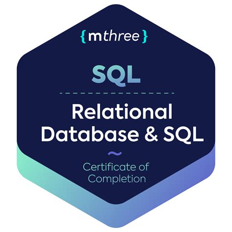 relational database and sql credly