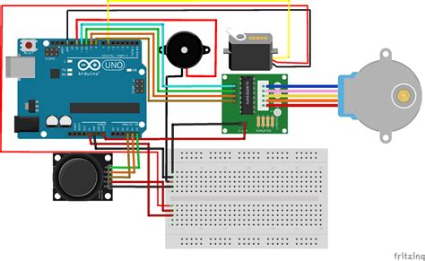 Arduino Joystick Motor Control Servo Motor And Stepper Motor