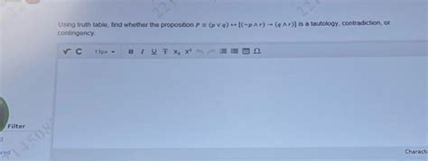 solved using truth table find whether the proposition