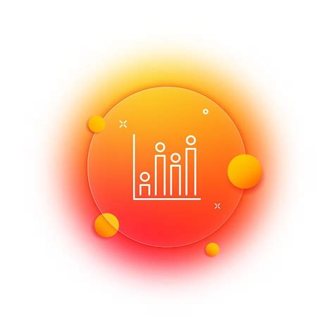 Premium Vector Bar Chart Line Icon Diagram Statistical Data