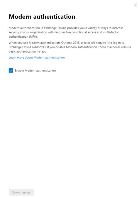 Enable Modern Authentication Registry Gaitele