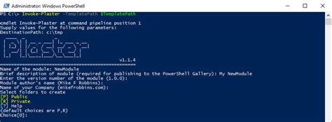 Powershell Script Module Design Plaster Template For Creating Modules