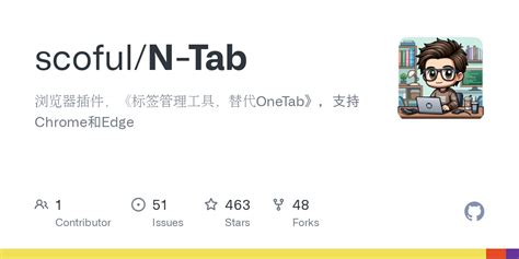 Github Scofuln Tab 浏览器插件，《标签管理工具，替代onetab》，支持chrome和edge