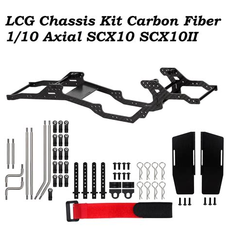Jual Lcg Chassis Kit Carbon Fiber 1 10 Axial Scx10 Scx10ii 90046 Rc Crawler Car Adventure Injora