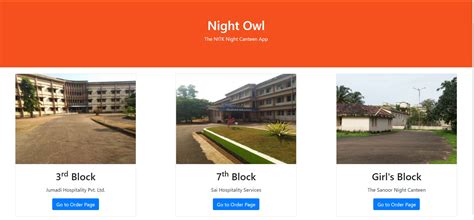 GitHub Narayanpai Night Owl Web App For Ordering Food From Night Canteens In NITK