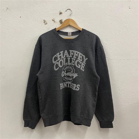 Vintage Chaffey College Big Logo Panthers Crewneck Pullover Jumper