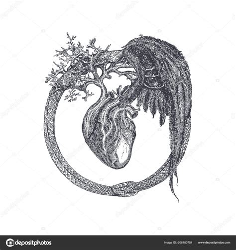 Epic Ouroboros Vector Art Illustration Stock Vector By