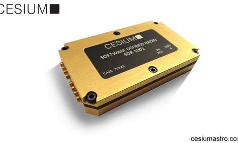 Cesiumastro Releases Space Qualified Software Defined Radio With Open