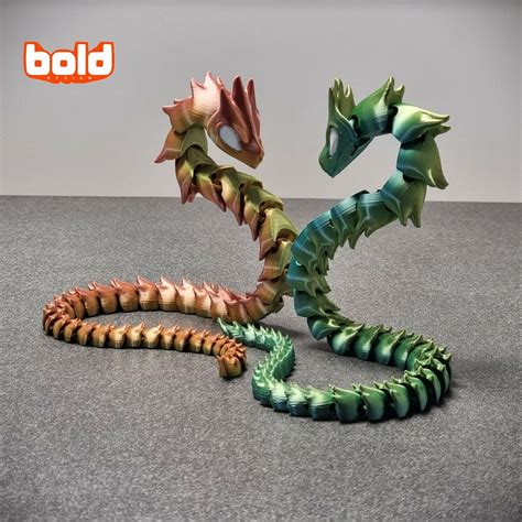 Dragon Snake Articulated Print In Place Snake Dragon Artofit