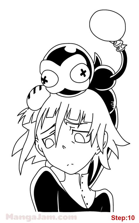 How To Draw Crona From Soul Eater Easy Graffiti